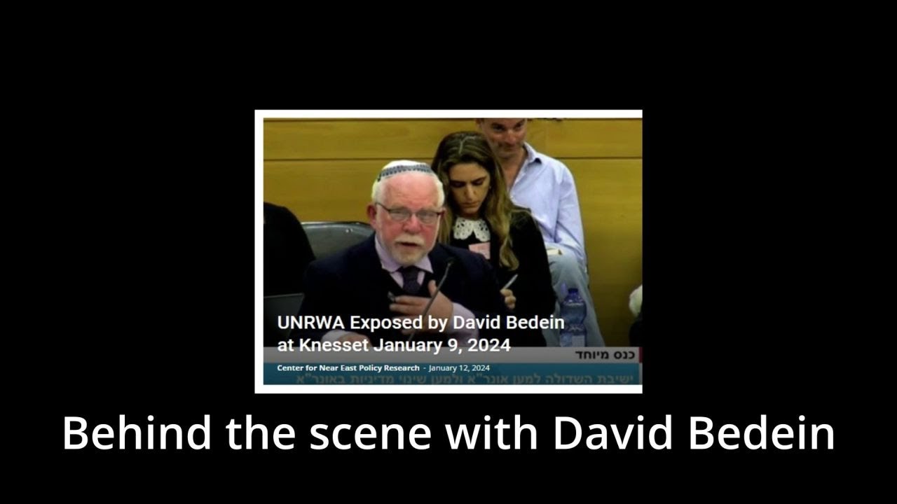 Behind the scene with David Bedein 2024 03 07 - YouTube