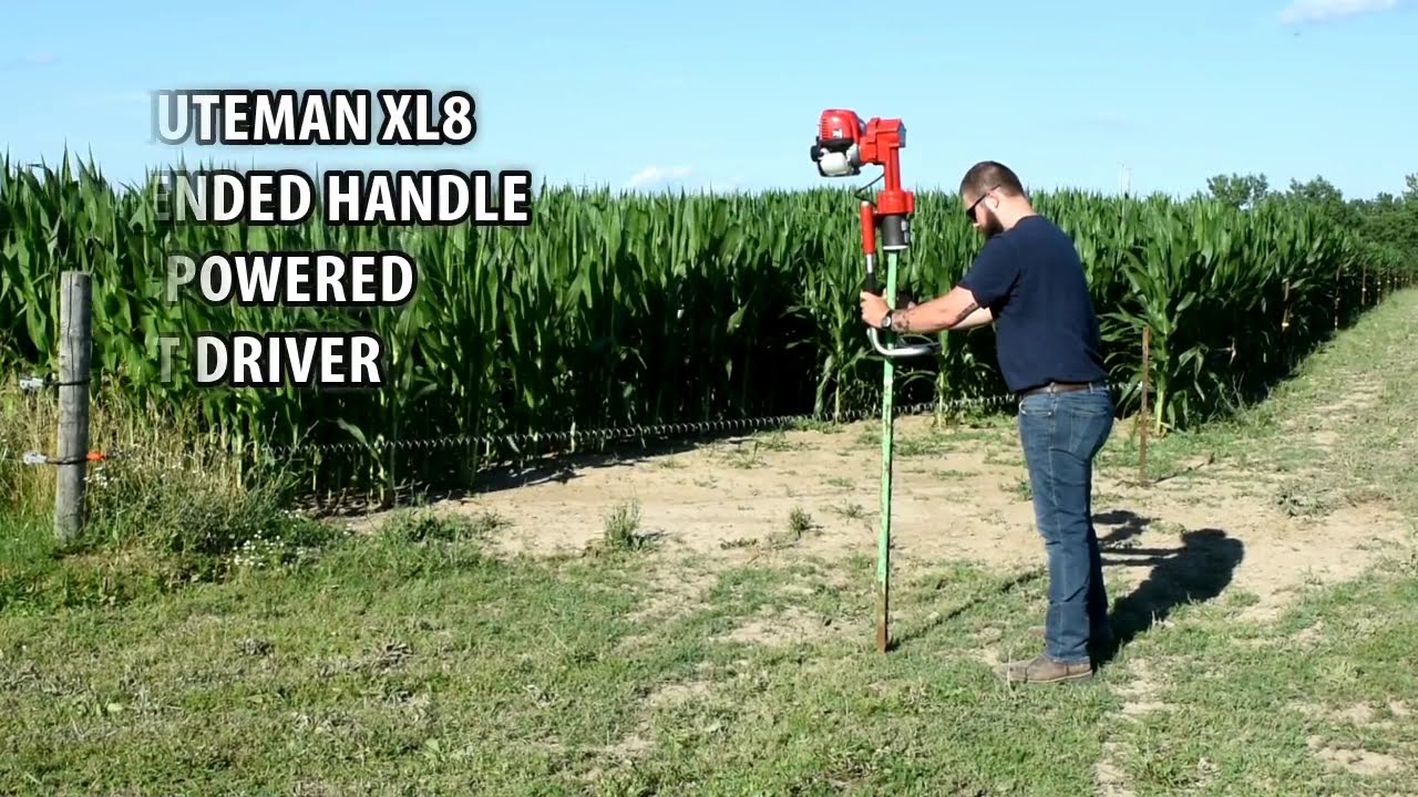 Minuteman XL8 Gas Post Driver with Extended Handle - YouTube