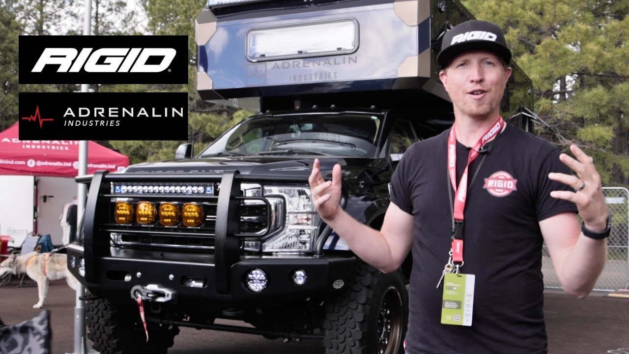Rigid lights featured on our F550 Overland Truck - YouTube