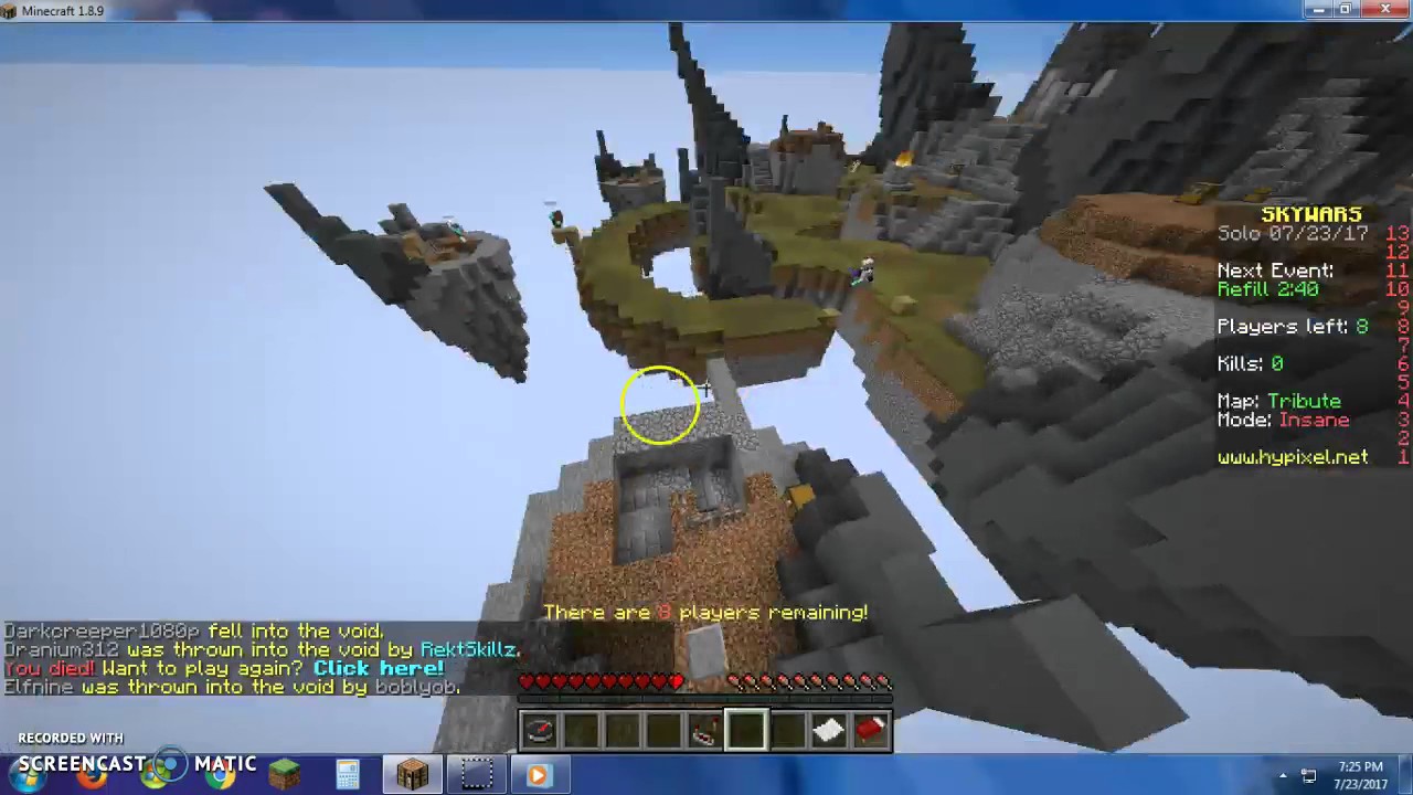 Minecraft Hypixel Skywars#1 Welcome To My Channel - YouTube