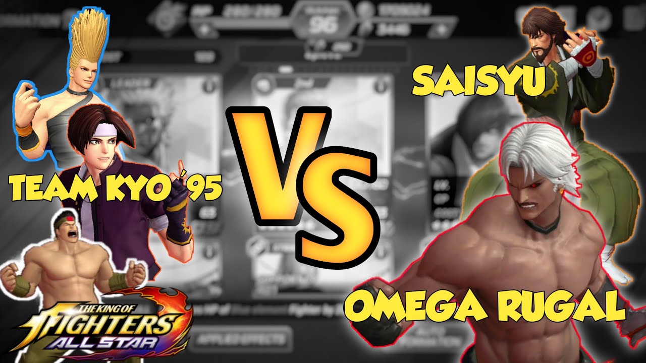 King Of Fighters All Star | Team Kyo KOF '95 | Boss Fight Saisyu and ...