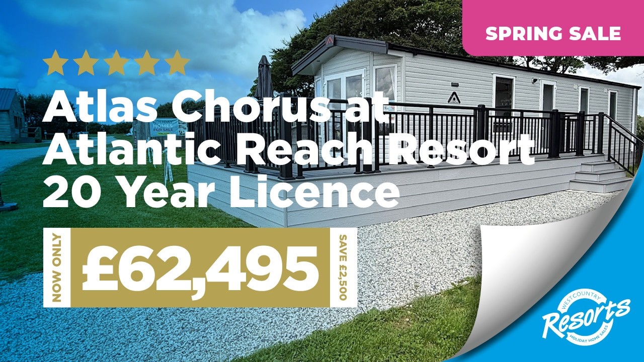 New static caravan with deck for sale in Cornwall:Atlas Chorus at ...