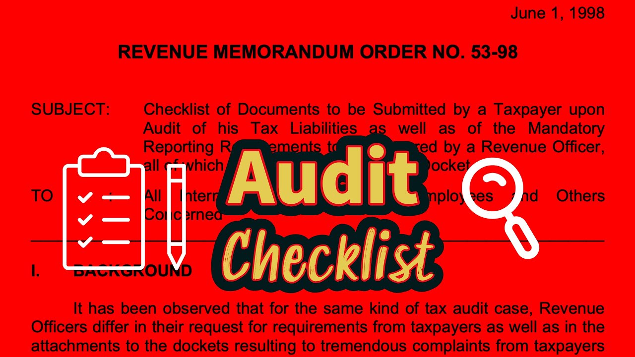 LoA, Basic Approach to Checklist of Requirements for Audit ...