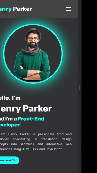 Portfolio Website Using Html Css And Javascript Portfoliowebsite Personalportfolio Youtube