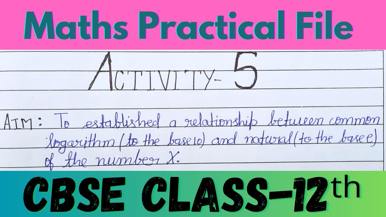 To Established A Relationship B w Common Logarithm base 10 And