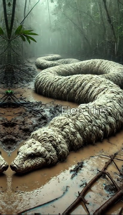 The mutant python has hair like sheep's wool | Elep This #youtubeshorts ...