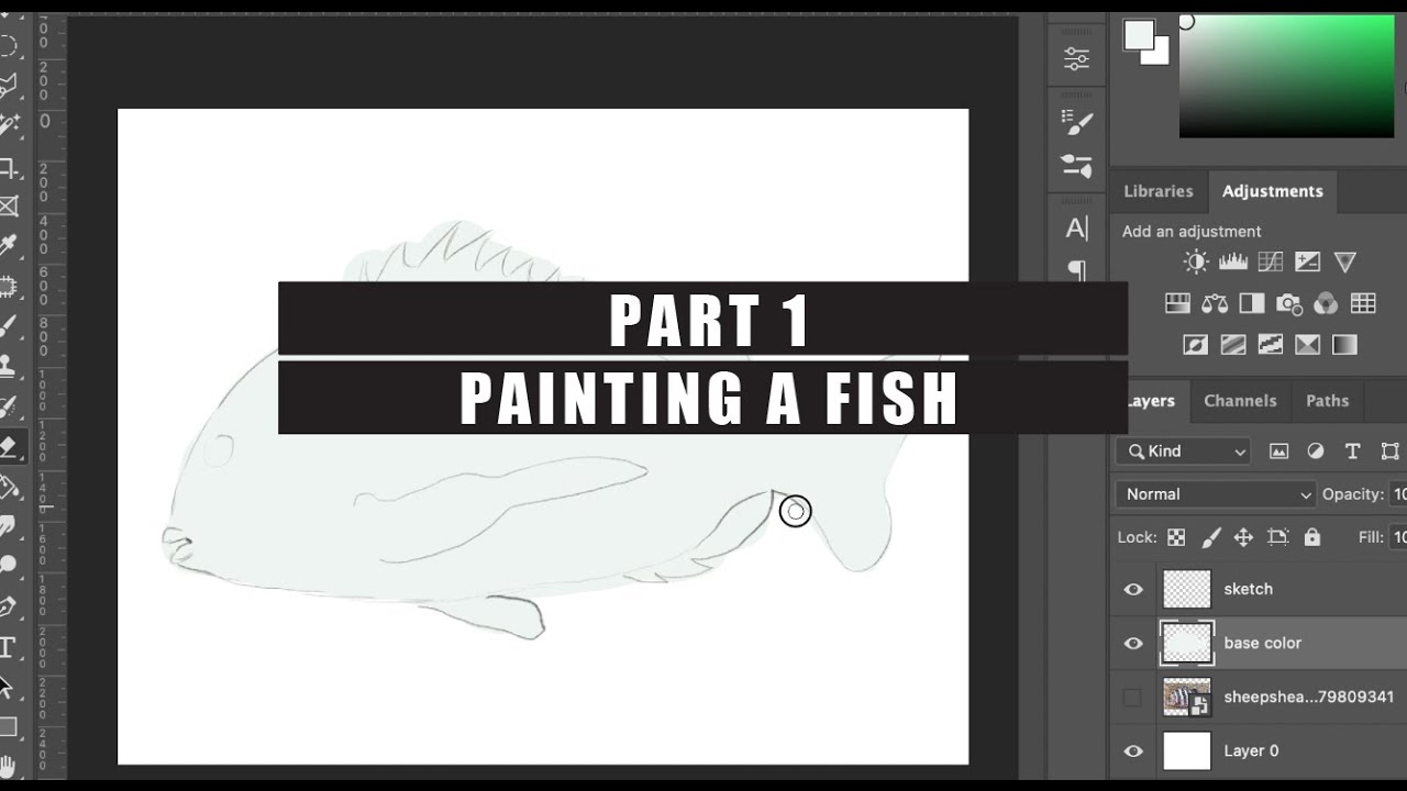 Part 1: Painting a Fish - YouTube