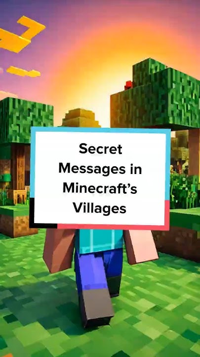 #minecraft #minecraftshorts 🤯 Secret Messages Hidden in Minecraft ...