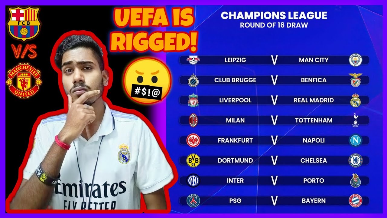 UEFA Champions League Round of 16 Draw and Europa Playoffs Draw Review ...