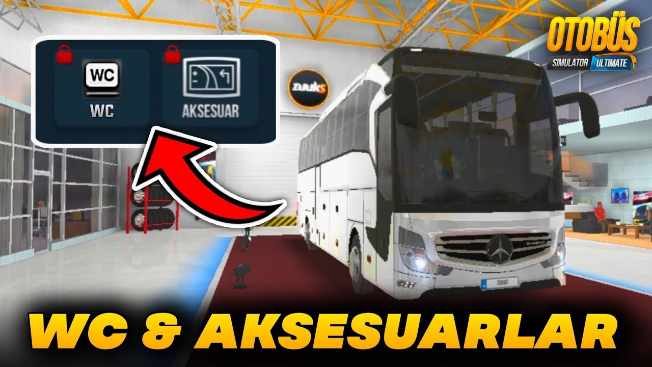 AKSESUAR VE WC NASIL AÇILIR / HANGİ OTOBÜSLERDE WC VAR! Bus Simulator ...