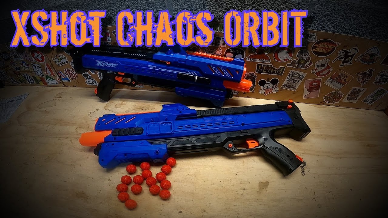 X-Shot Chaos Orbit UNBOX & FIRING TEST - X-Shot BLASTER - AMAZON 2 Pack ...