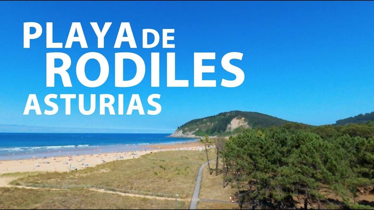Playa de Rodiles, Asturias - YouTube