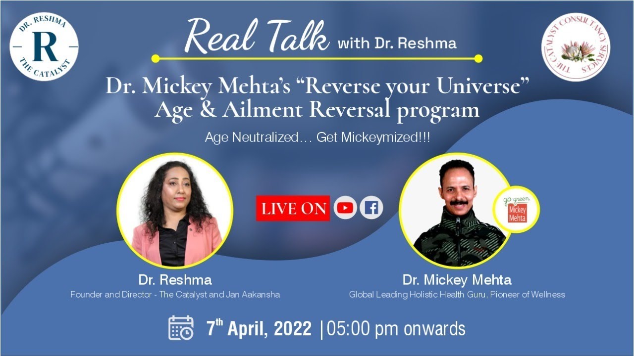 Real Talk Episode 1 With Dr Reshma & Dr. Mickey Mehta - YouTube