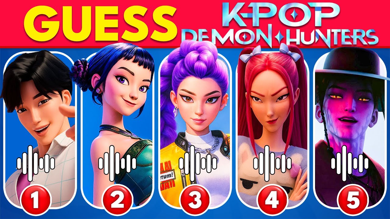 Guess KPop Demon Hunters Movie Character 2025 by Song & Voice 🎙️🎵🔥 ...