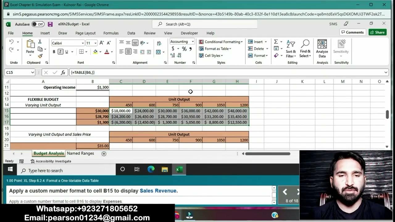 Excel Chapter 6 Simulation Exam/Chapter 6 Simulation Exam/Excel Ch06 Simulation Exam - YouTube