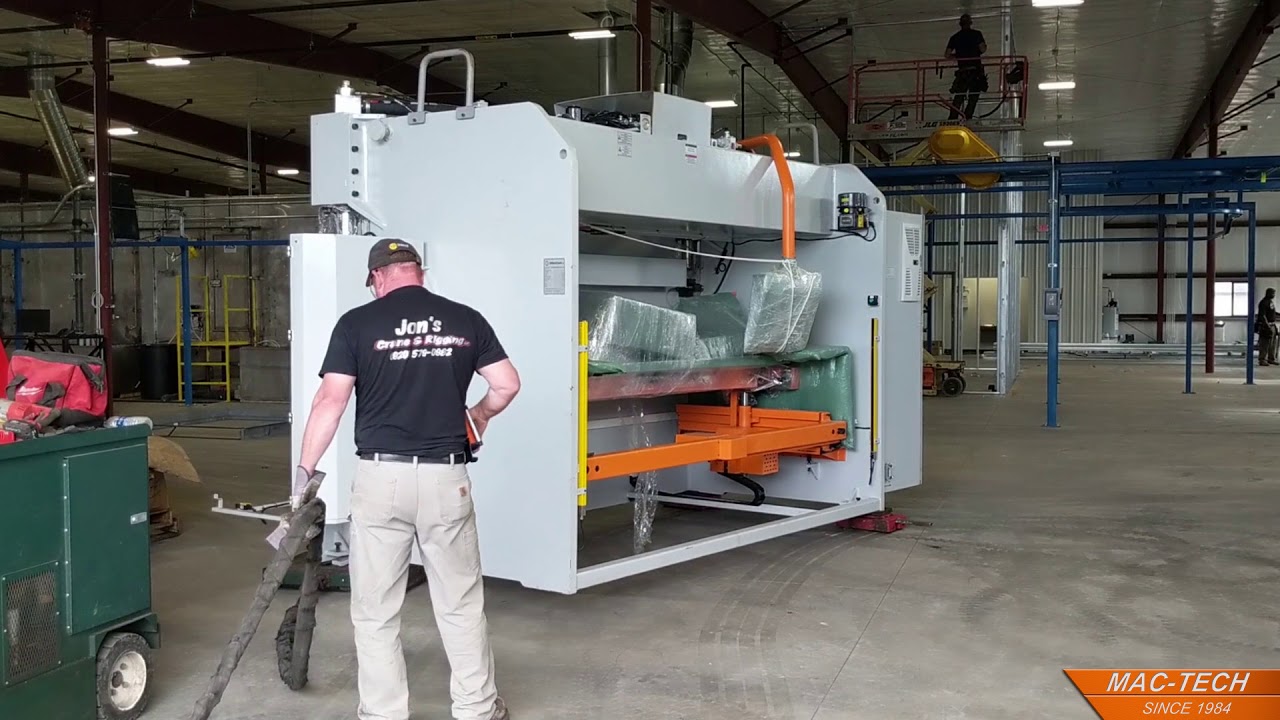 Ermak Speed Bend 12 foot 193 ton 6 axis press brake arrives to Jor Mac ...