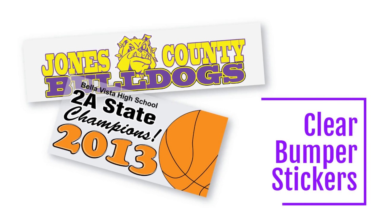 Clear Bumper Stickers | Many Sizes | Free Shipping | deSIGNerySigns.com ...