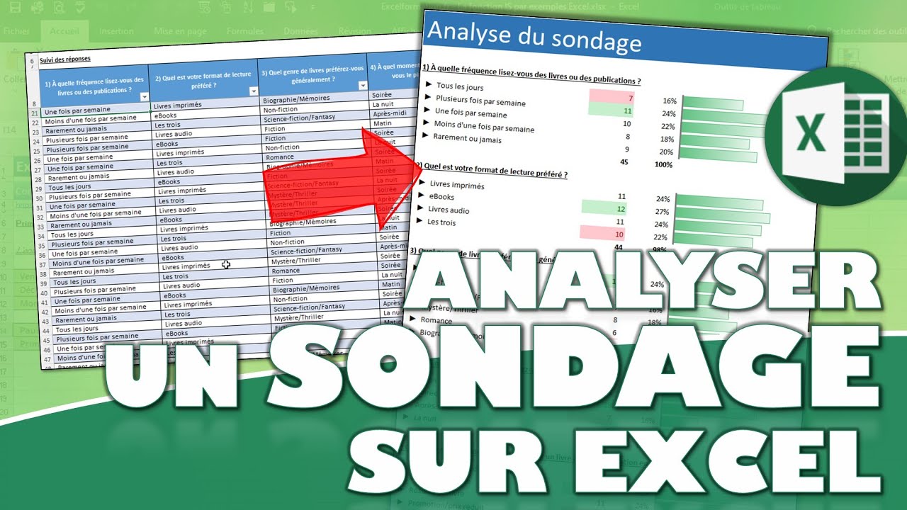 Comment analyser les résultats d’un sondage ou questionnaire avec Excel ...