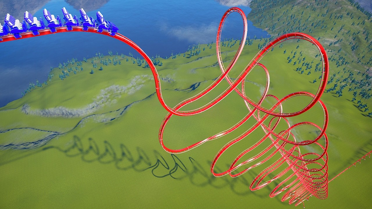 Wave Roll Down Roller Coaster #3 – Planet Coaster - YouTube