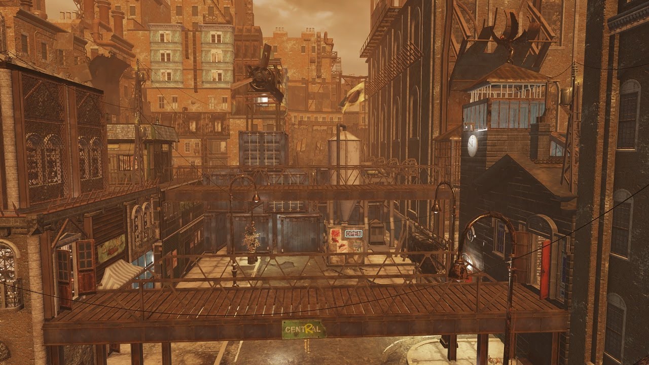 Fallout 76 Neighborhood Square Shelter Build: New Market Square - YouTube