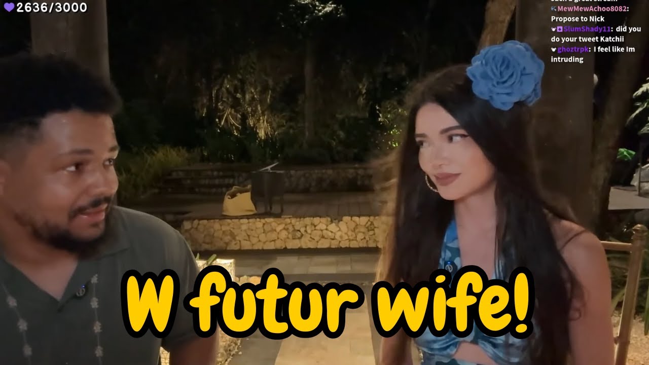 Katchii brings Nick to their special dinner!! - YouTube