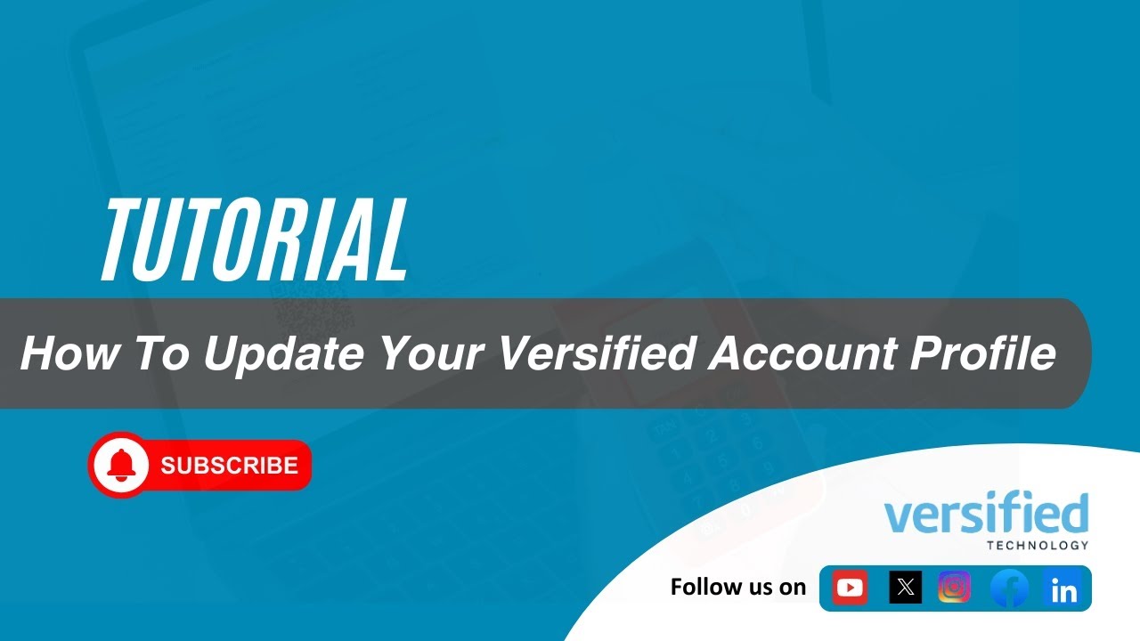 How To Update Your Versified Account Profile - YouTube