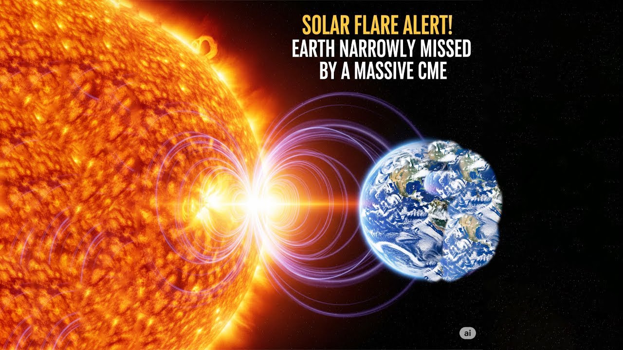 Solar Flare Alert! 🌞🔥 Earth Narrowly Missed by Massive CME - YouTube