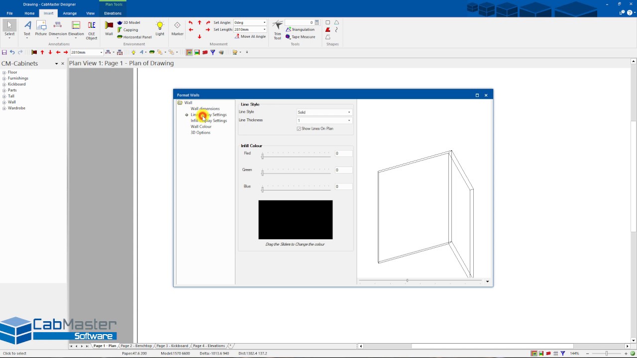 Adjusting Walls in CabMaster - YouTube