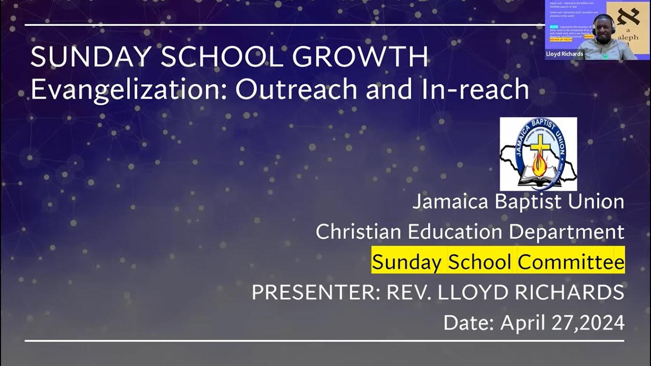 Sunday School Committee: Webinar for Superintendents & Assistant ...