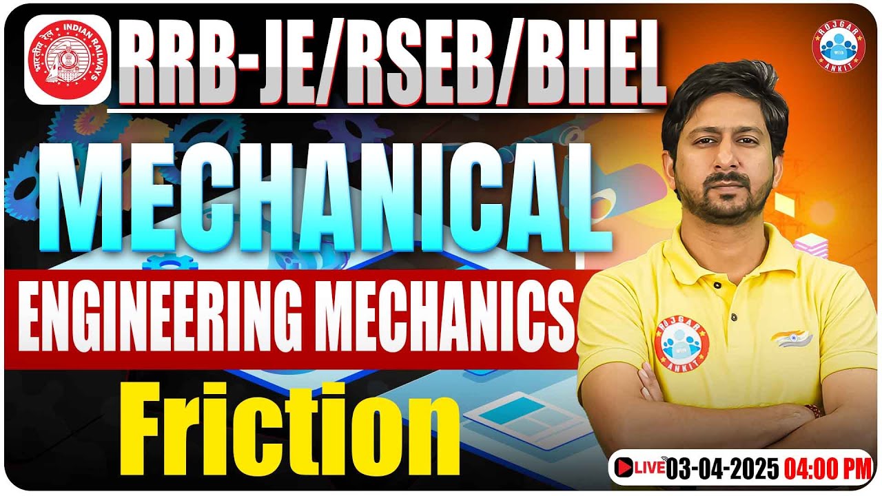 RRB JE Mechanical Classes | Friction in Engineering Mechanics | RSEB/ BHEL Engineer Classes ...