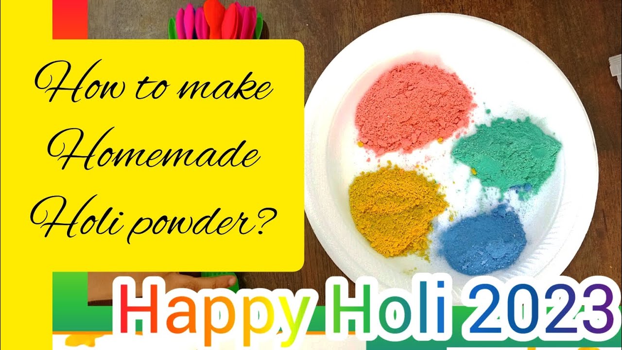 #diy How to make homemade Holi powders? /#happyholi - YouTube