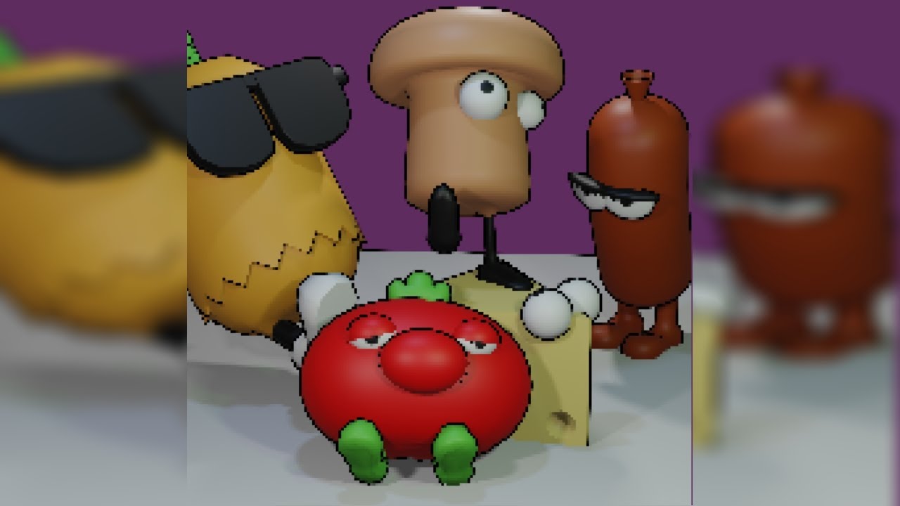 The Pizza Tower Toppins - 3D Model - YouTube