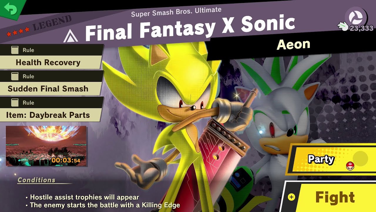 Insane Custom Sonic Spirit Compilation In Smash Ultimate - YouTube
