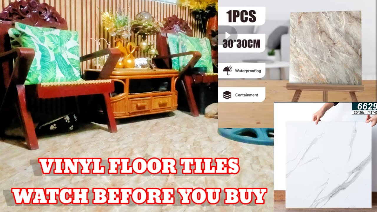 VINYL FLOOR TILES WATCH BEFORE YOU BUY, IMPORTANT TIPS - YouTube