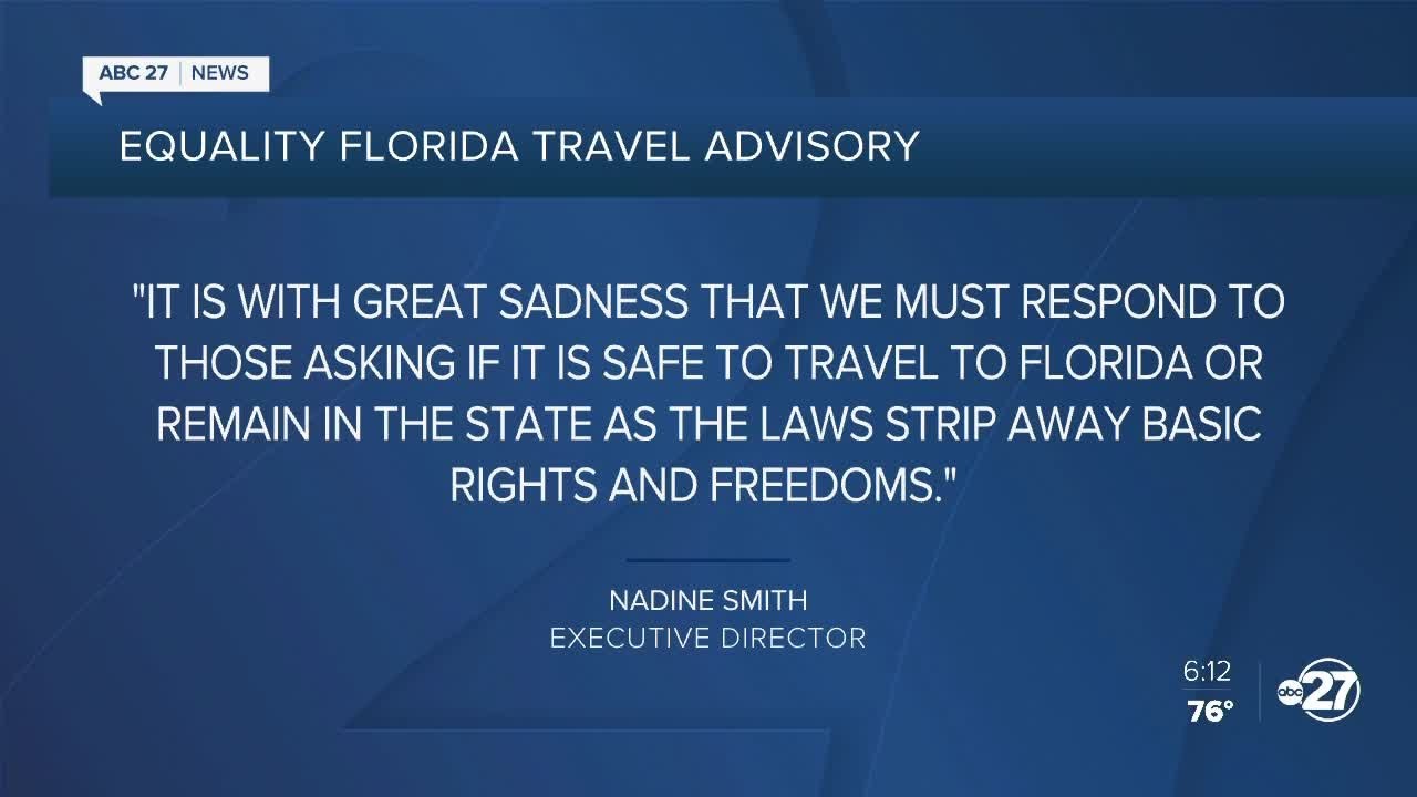 Equality Florida issues advisory warning for travel to Florida - YouTube