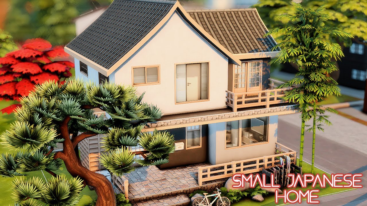 Small Japanese Home | The Sims 4 Speed Build - YouTube