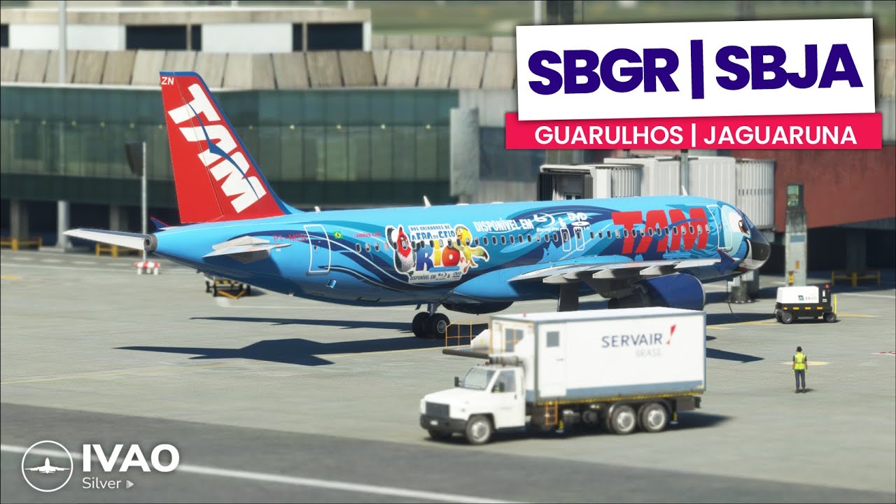 🔵[LIVE]🔵🛫SBGRU/GRU - GUARULHOS |🛬SBJA/JJG - JAGUARUNA | ️AirBus A320 ...