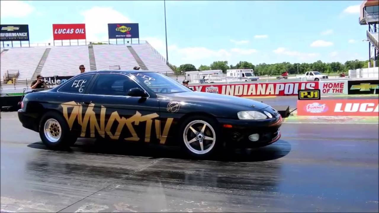 Dynosty Lexus SC300 wins IFO FIP Indianapolis 2016 8.4 169mph - YouTube