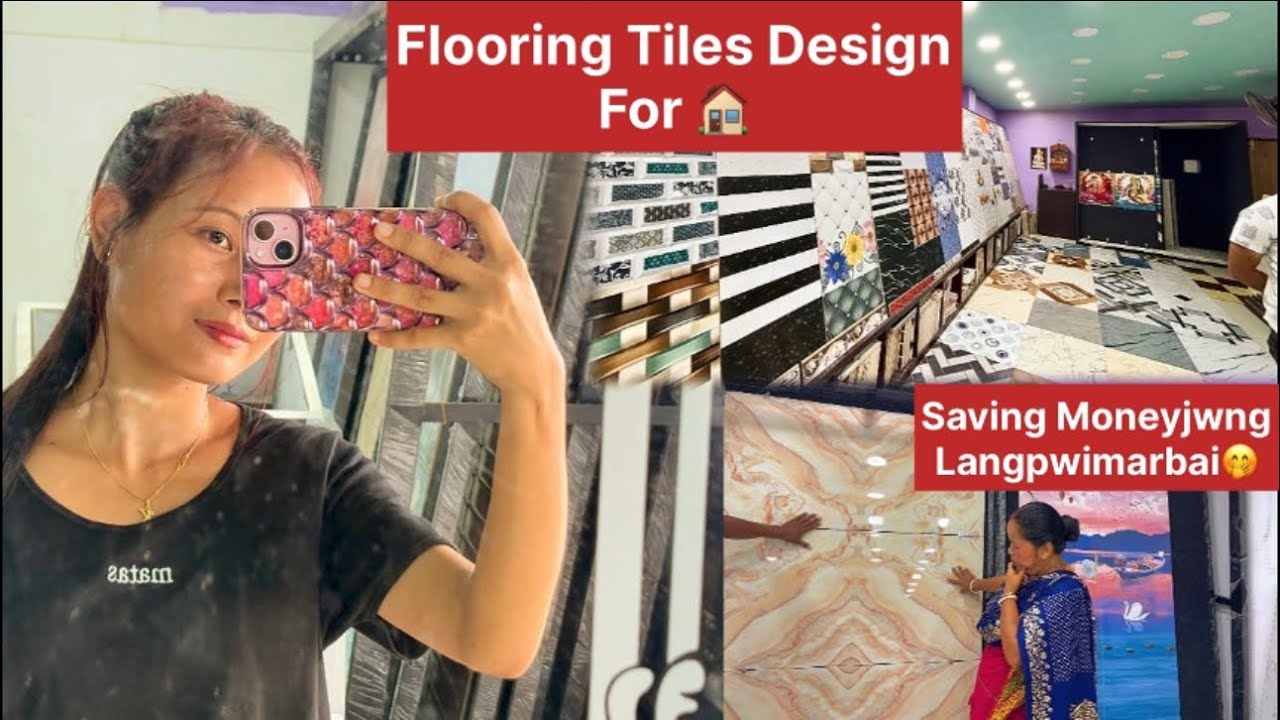 Flooring tiles Design for Home🏠Saving Money jwng langpwimarbai🤭 ...