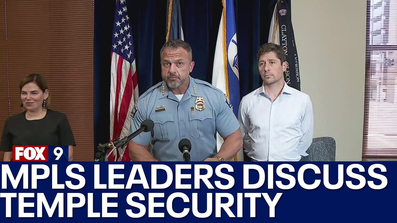 Mpls leaders discuss Temple Israel security [RAW] - YouTube
