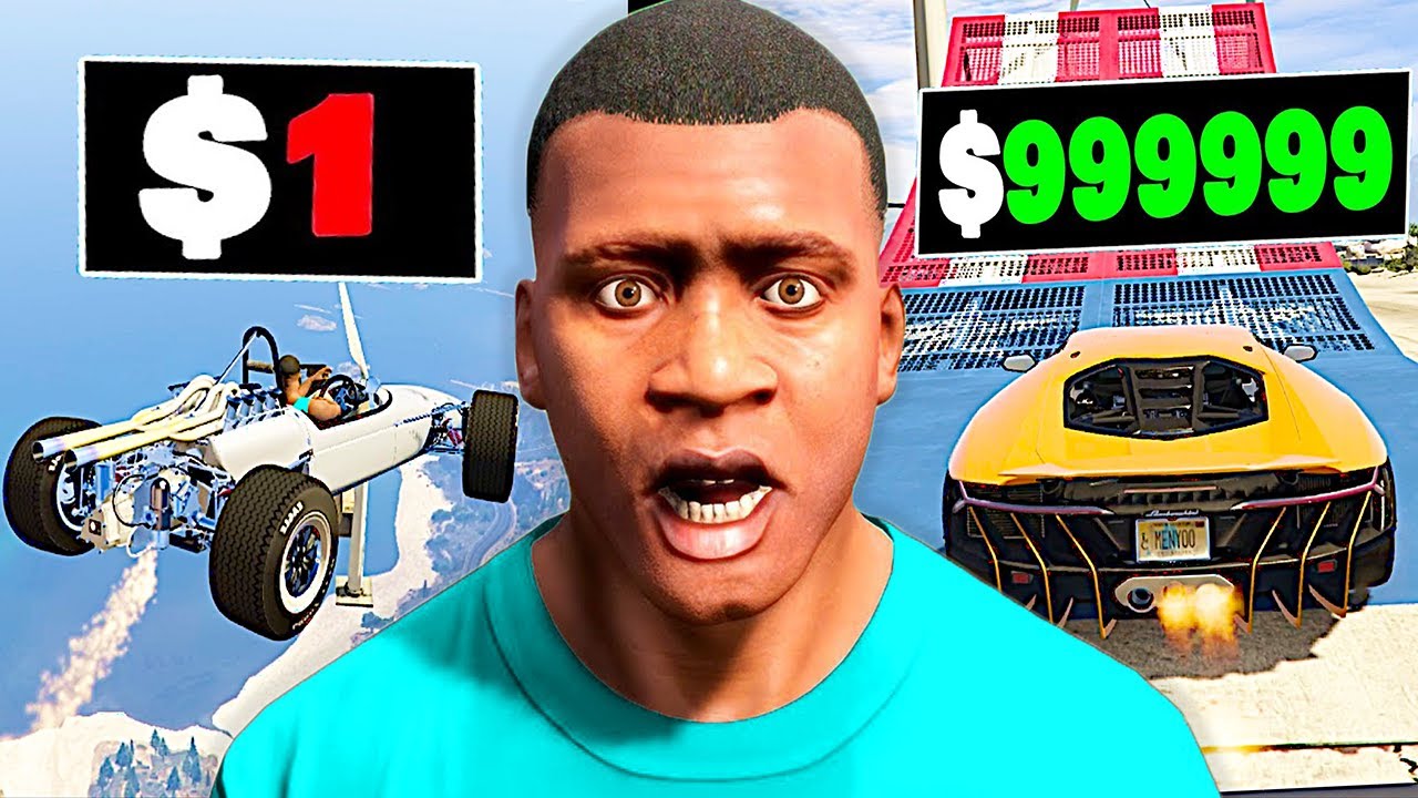 $1 to $1,000,000 HIDDEN CARS! (GTA 5 Story Mode Secret Car Locations ...