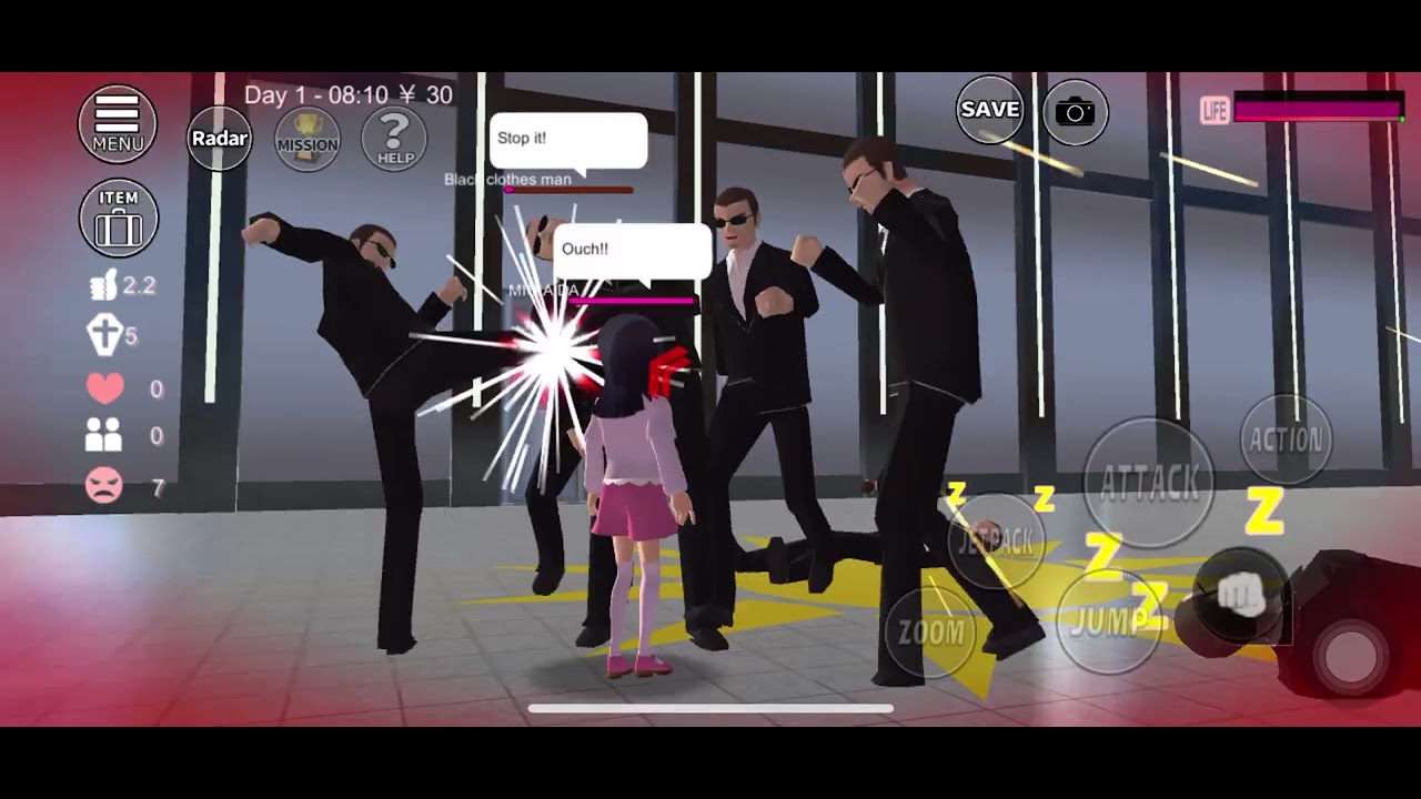 Mio Punya Kekuatan Super | SAKURA school Simulator - YouTube
