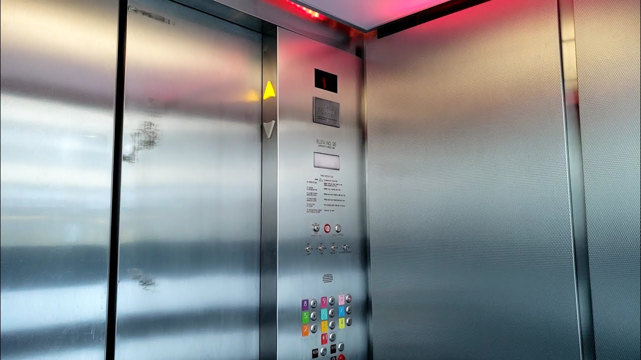 Color-Changing Scenic KONE MonoSpace Traction Elevators @ The Z Parking ...