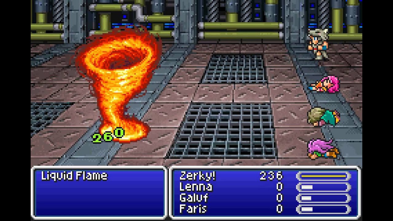Final Fantasy V - Solo Omniserker: Boss 06 - Liquid Flame - YouTube