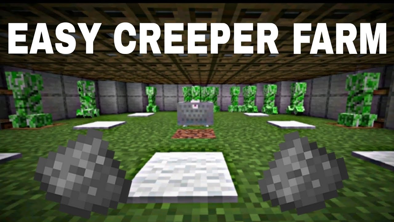 Minecraft Easiest Creeper Farm in Java & Bedrock Edition in 1.21.7 ...