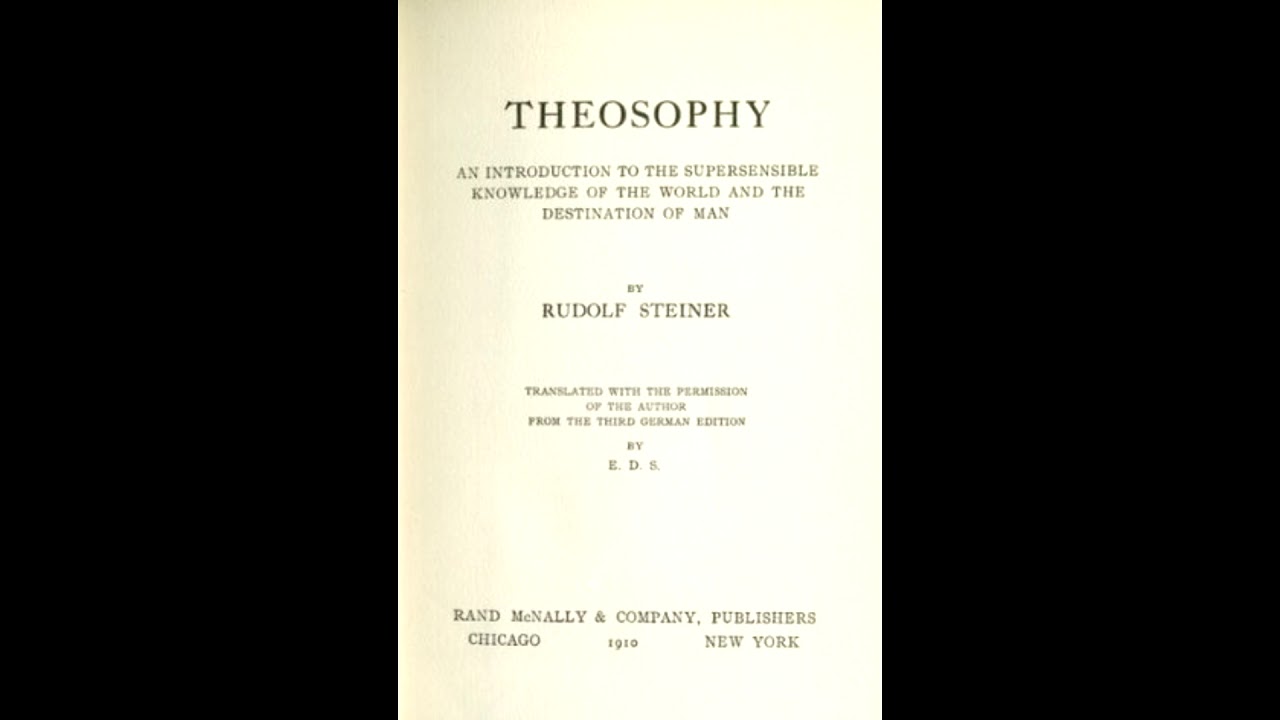 Theosophy by Rudolf Steiner - YouTube