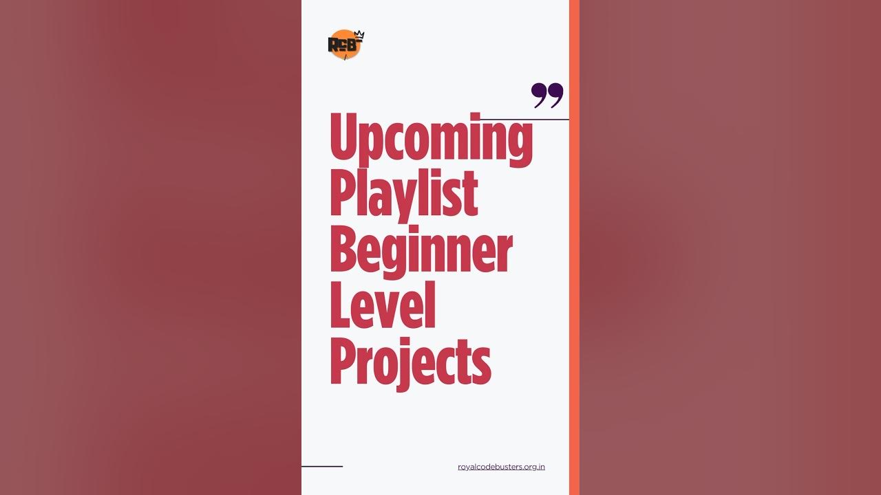 🚀 Explore our upcoming playlist on JavaScript, HTML, CSS projects. Stay ...