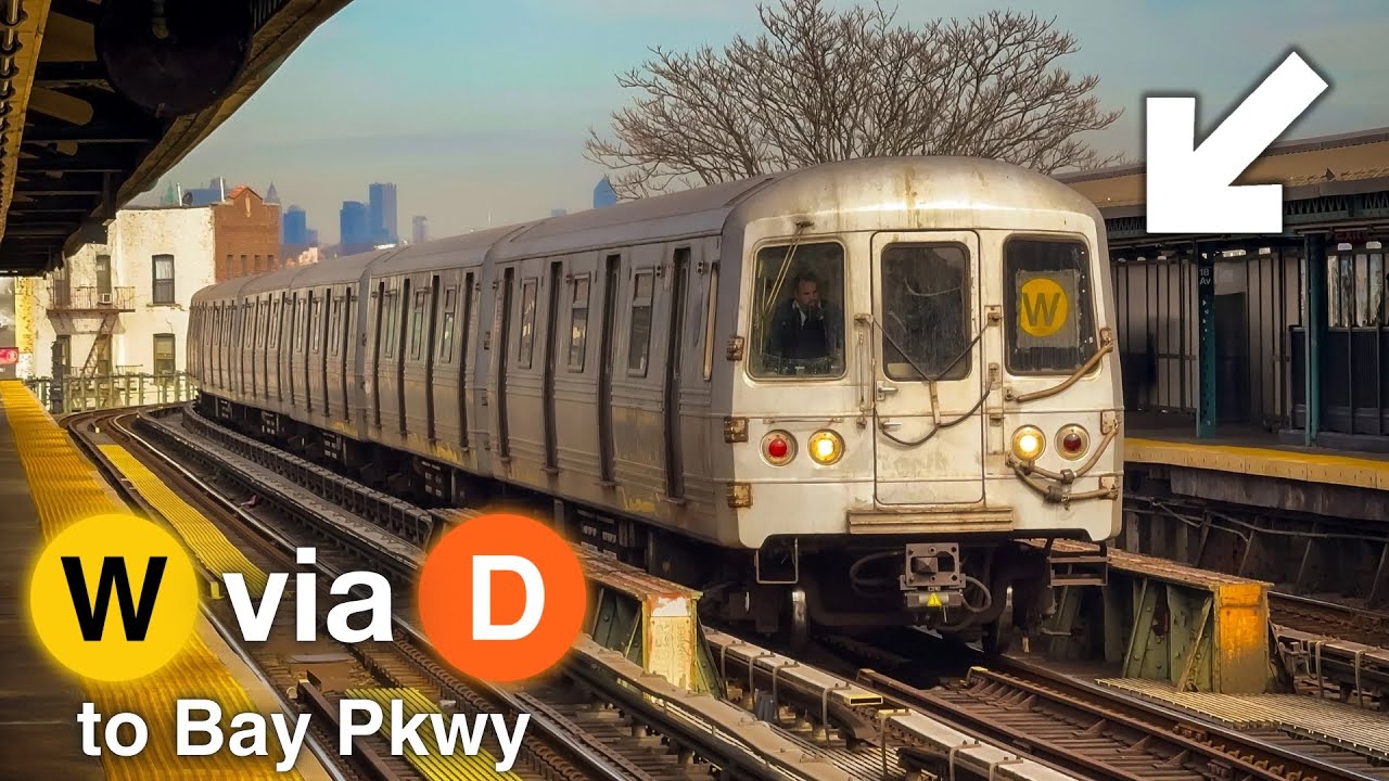 ᴴᴰ⁶⁰ ᴴᴰᴿ NYC Subway: R46 (W) Train to Bay Pkwy via West End Exp @ 18 Av ...