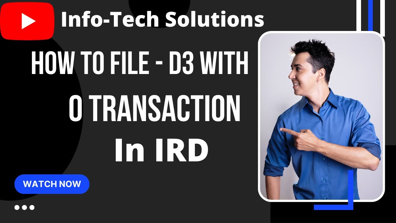 How to file income tax return in nepal | How to file D3 Return in IRD ...
