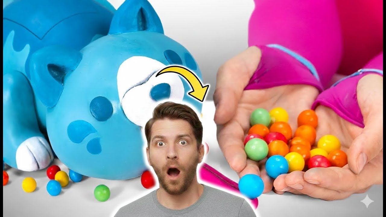 Mesin Permen DIY bersama Poppy Playtime Candy Cat - YouTube